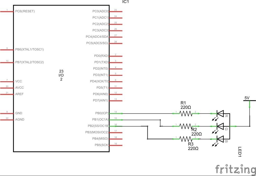 Atmega 16 And Rgb Led Examples Get Micros