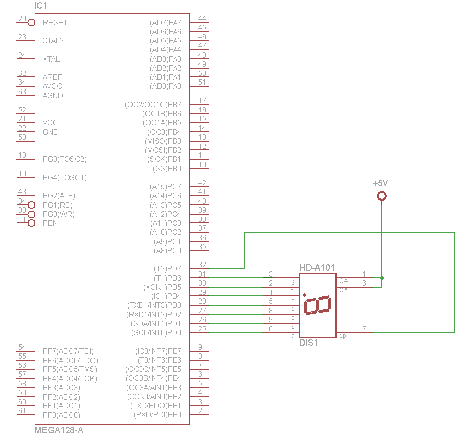 Atmega128 And A 7 Segment Display Get Micros