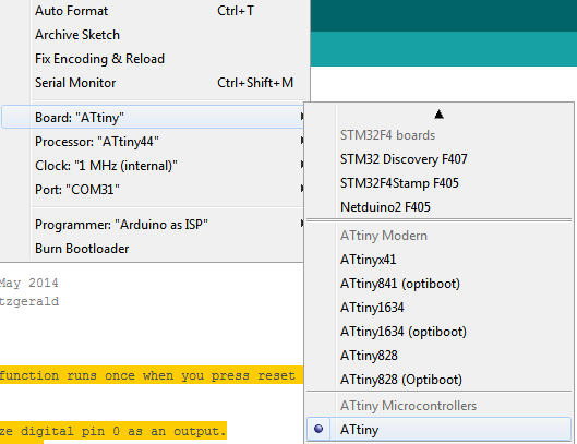 Programming An Attiny44 Using An Arduino Get Micros