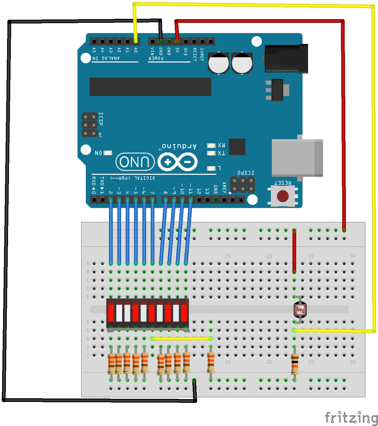 Arduino Bargraph Example Get Micros