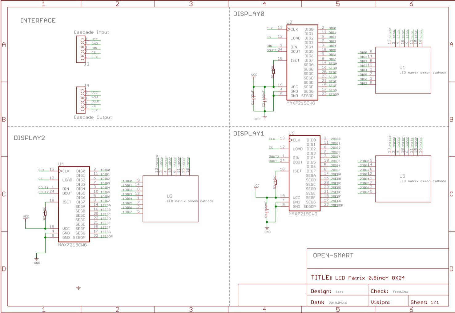 Arduino And 8x24 Led Dot Matrix Display Module Get Micros